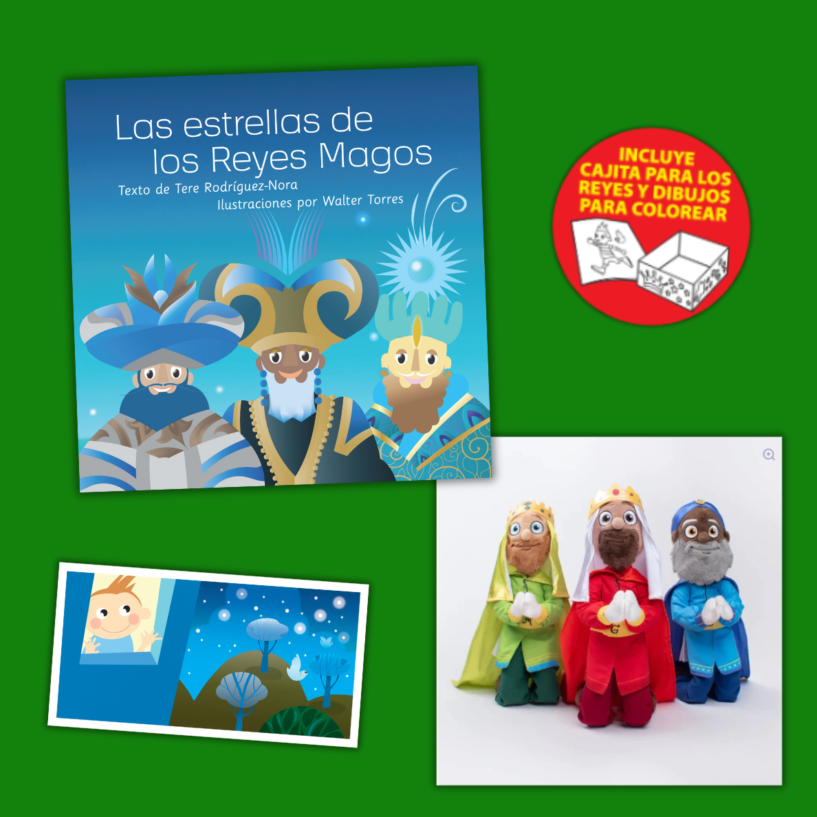 Las estrellas de los Reyes Magos (libro) / Los Tres Reyes Magos (peluc ...